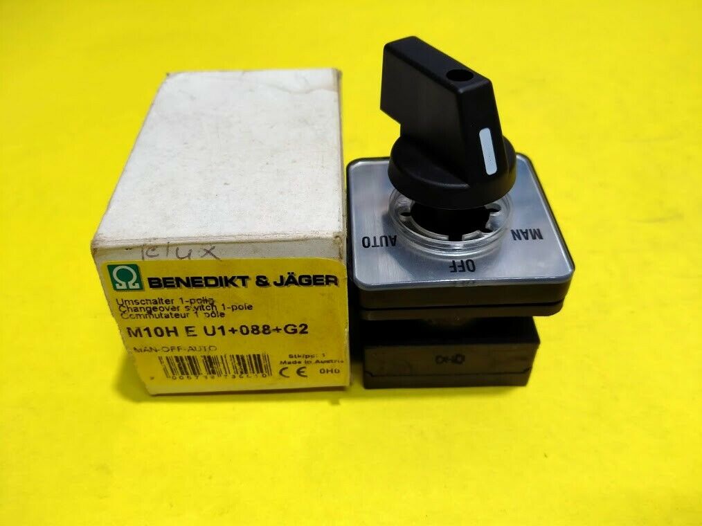 Benedikt & Jager M10H E U1 Man Off Auto Switch M10H E U1+088+G2 M10HEU1 ...