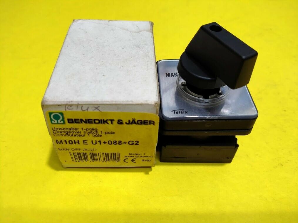 Benedikt & Jager M10H E U1 Man Off Auto Switch M10H E U1+088+G2 M10HEU1 ...