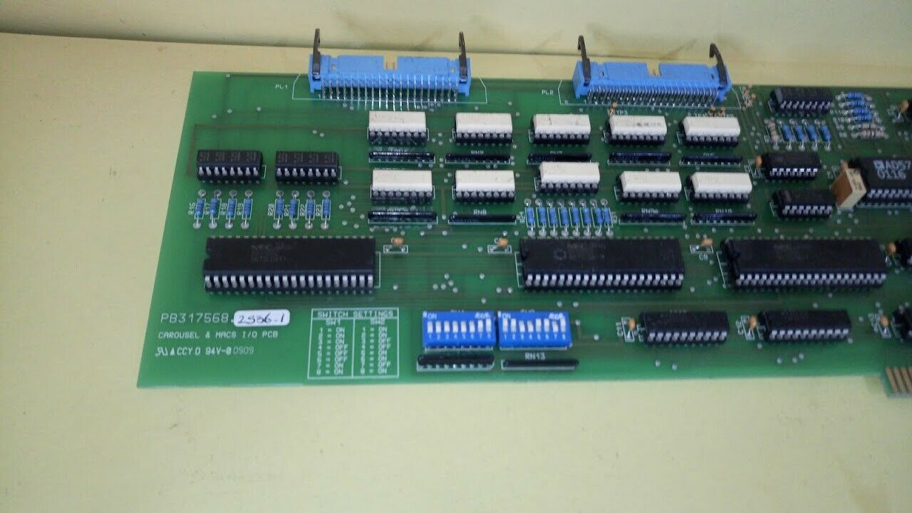 Carousel & MACS I/O PCB PB317568-2536-1 ISA PC Interface Card ...