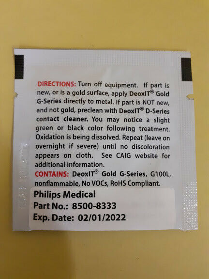 Keeper Lithium PT-2150 Battery Philips Medical 8500-8333 Deoxit Gold G ...