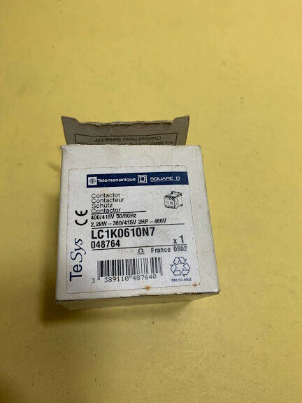 Telemecanique Square D LC1K0610N7 048764 Contactor LC1K06 10N7 New ...