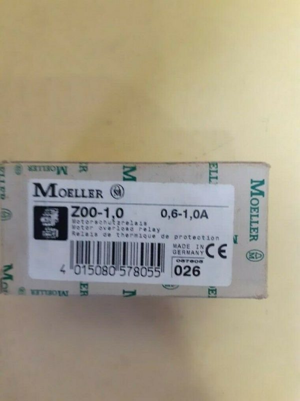 Moeller Z00-01 contactor overload relay 0,6-1,0A New - Industrial SOL ...