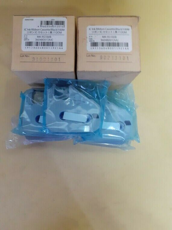 5 x IC Ink Ribbon Cassette(Black)100M MK-RS100B 3604b001 cable id ...