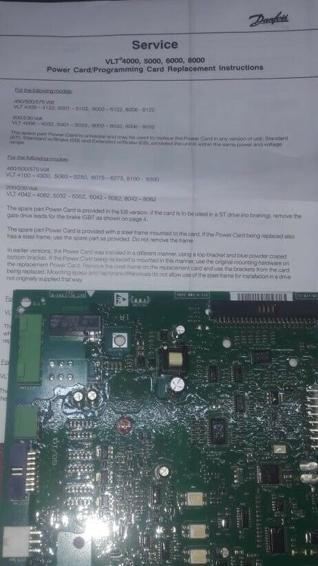 Danfoss 176F8673 130B6038 CT/09 Interface/Power Card VLT5202 T6 New ...