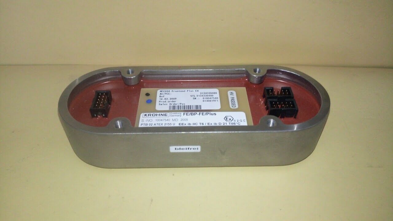 Krohne MFC050 Ex PTB 02 ATex 2155 U Frontend plus ExPTB02ATex2155U ...