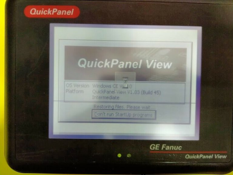 Ge Fanuc IC754VSI06MTD-CB ES0601 Version V1.03 Quick Panel 4X ...