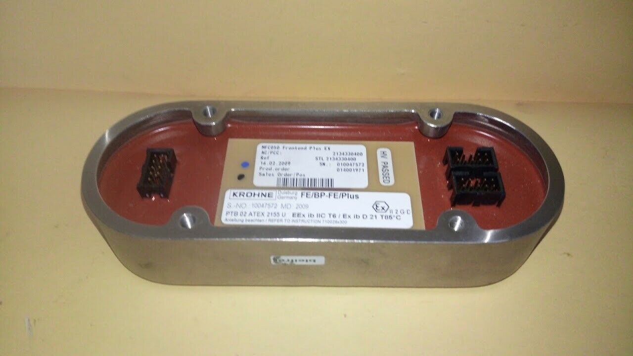 Krohne MFC050 Ex PTB 02 ATex 2155 U Frontend plus ExPTB02ATex2155U ...