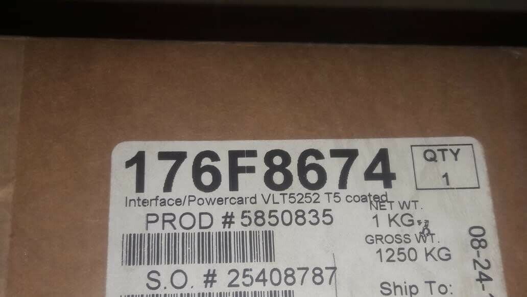 Danfoss 176F8674 130B6038 CT/09 Interface/Power Card VLT5252 T5 New ...