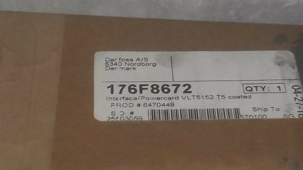 Danfoss 176F8672 130B6038 CT/10 Interface/Power Card VLT5152 T5 New ...