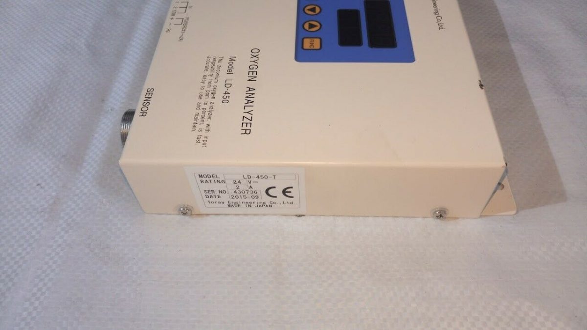 Toray Engineering Co. Ltd. LD-450 Oxygen Analyzer LD-450-T - Industrial ...