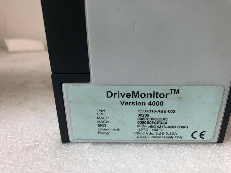 ABB DriveMonitor Version 4000 rBOX316-ABB-002 ASEA Brown Boveri New ...