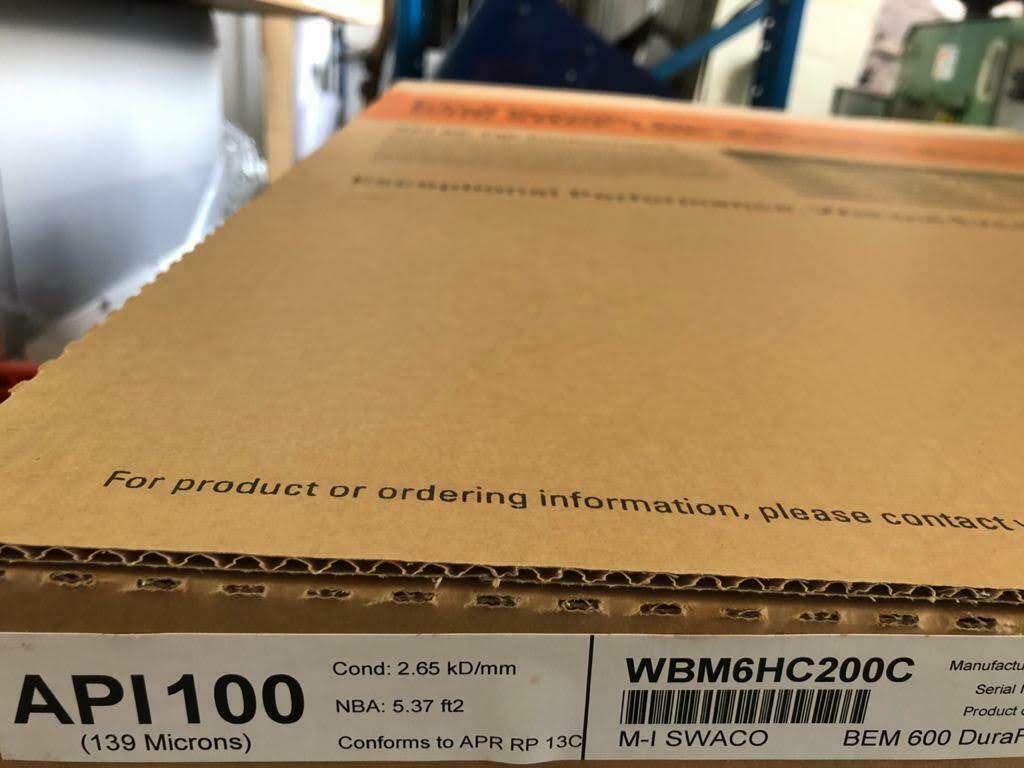 WBM6HC200C M-I SWACO API100 Duraflo Screen BEM 600/650 Shale Shakers ...