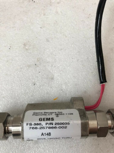 GEMS Sensors FS-380 flow switch P/N. 250035 - Industrial SOL Pte Ltd