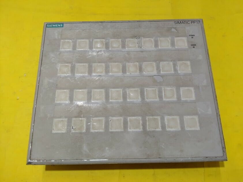 Siemens PP17-II 6AV3688-3ED13-0AX0 Push Button Panel Siemens PP17 V1.4 ...