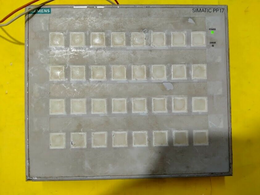 Siemens PP17-II 6AV3688-3ED13-0AX0 Push Button Panel Siemens PP17 V1.4 ...