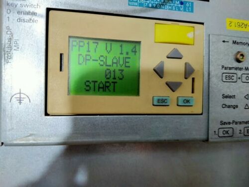 Siemens PP17-II 6AV3688-3ED13-0AX0 Push Button Panel Siemens PP17 V1.4 ...