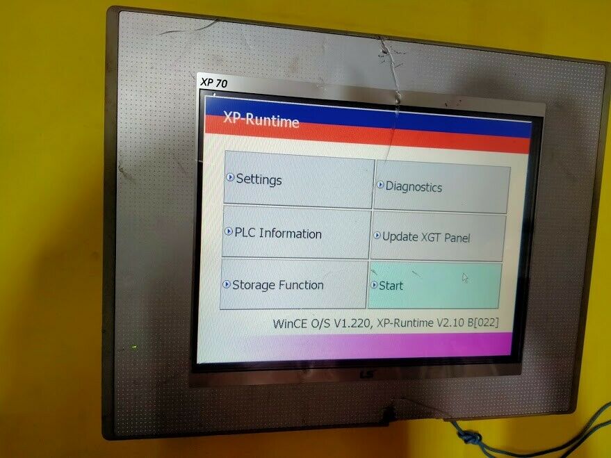 LS HMI touch panel LSS-XP70TTA-01 Ver. 1.22 Engine V2.03 - Industrial ...