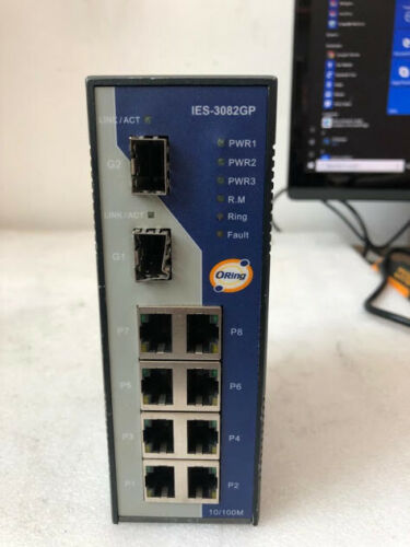 Oring IES-3082GP industrial ethernet switch 10 port - Industrial SOL Pte Ltd