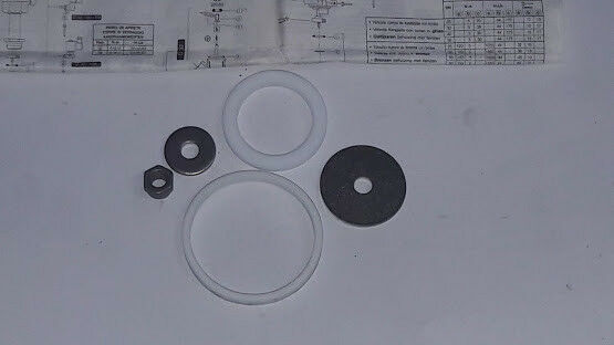 Taflon gaskets for shut off valve 1 1/4" 16075 Marinfloc AB asco ...