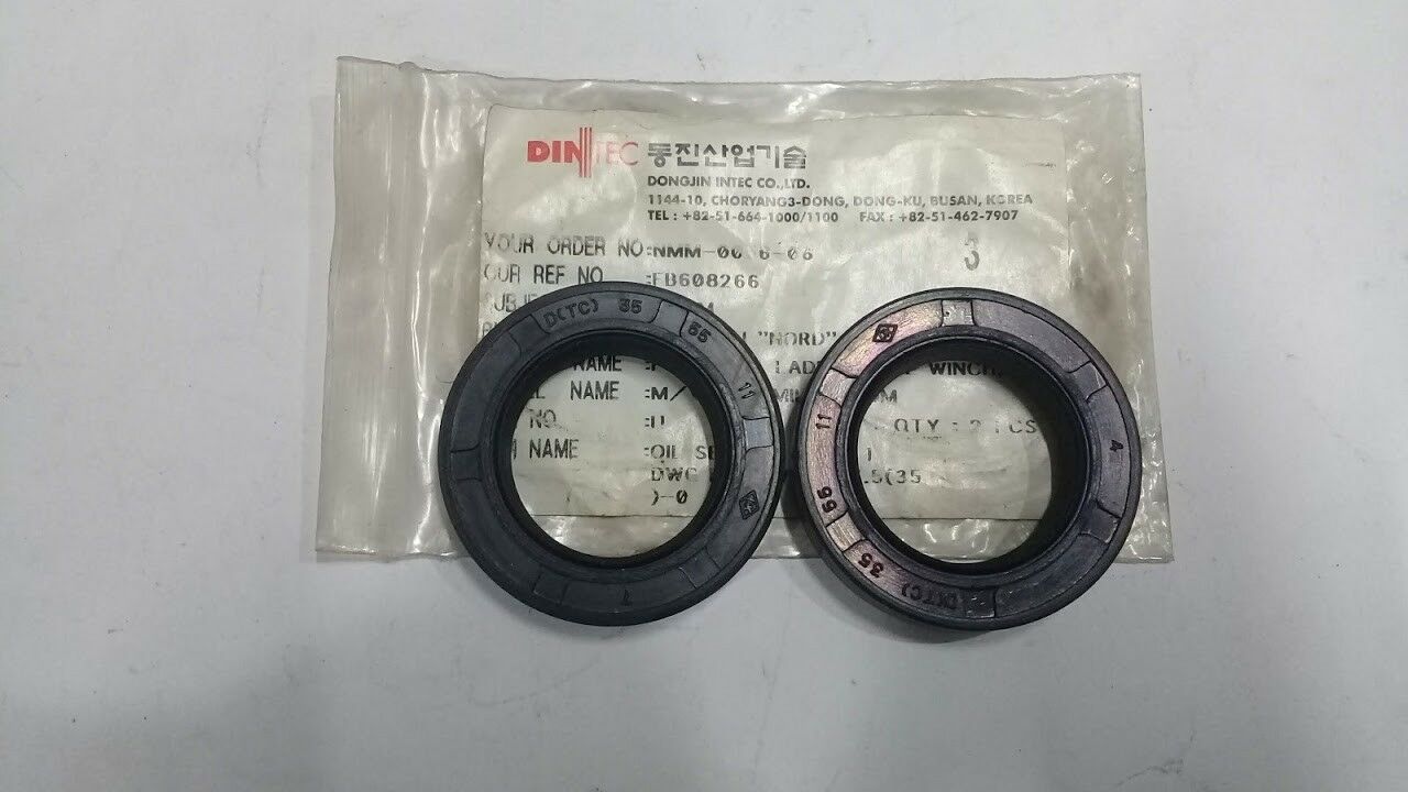 New Dintec co ltd 35X55X11 DWC Oil Seal 2pcs For Pilot Ladder Reel ...