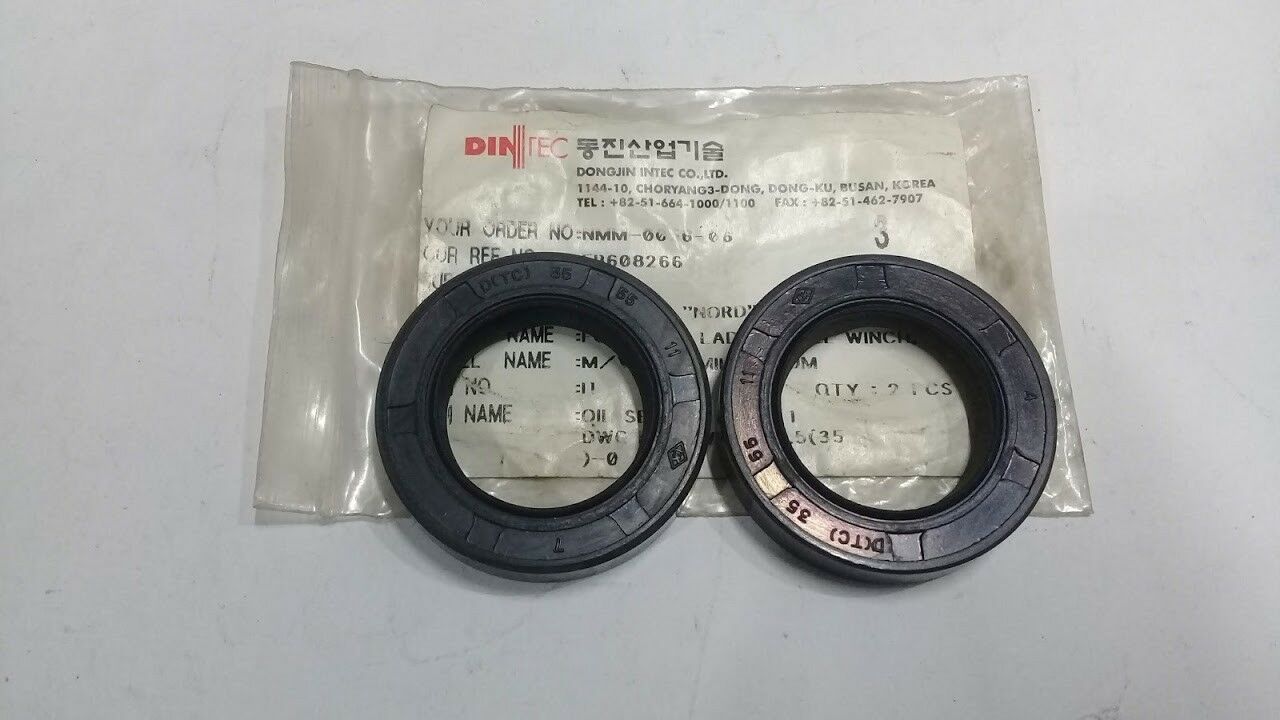 New Dintec co ltd 35X55X11 DWC Oil Seal 2pcs For Pilot Ladder Reel ...