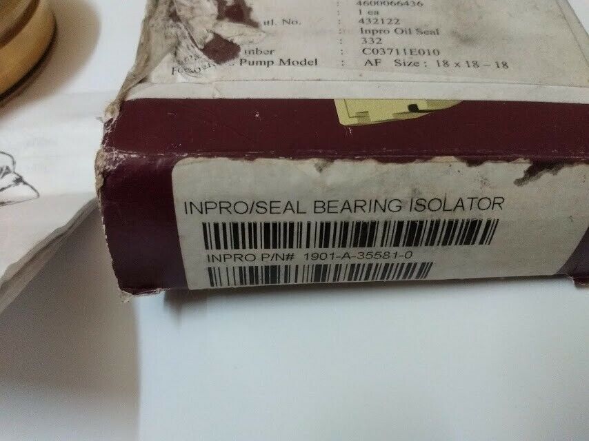 Inpro Corporation P/n 1901-A-35581-0 Inpro/Seal Bearing Isolator ...