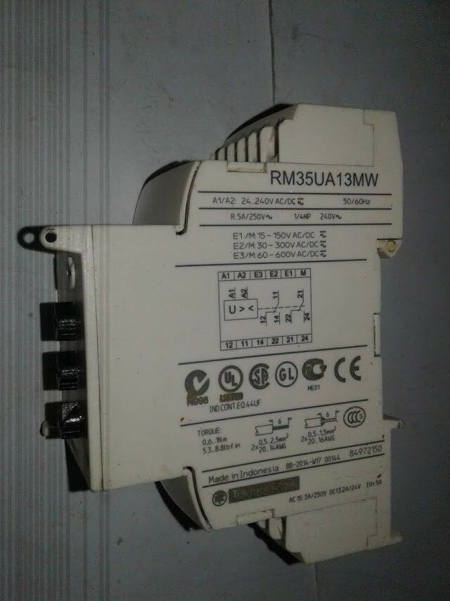RM35UA13MW Telemecanique Voltage Measurement Relay RM35UA13