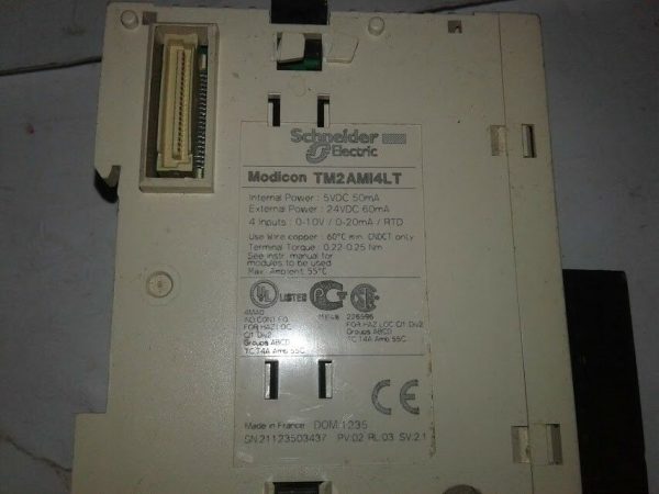 Modicon TM2AMI4LT PV02 RL03 SV2.1 Analog Input Module Schneider ...