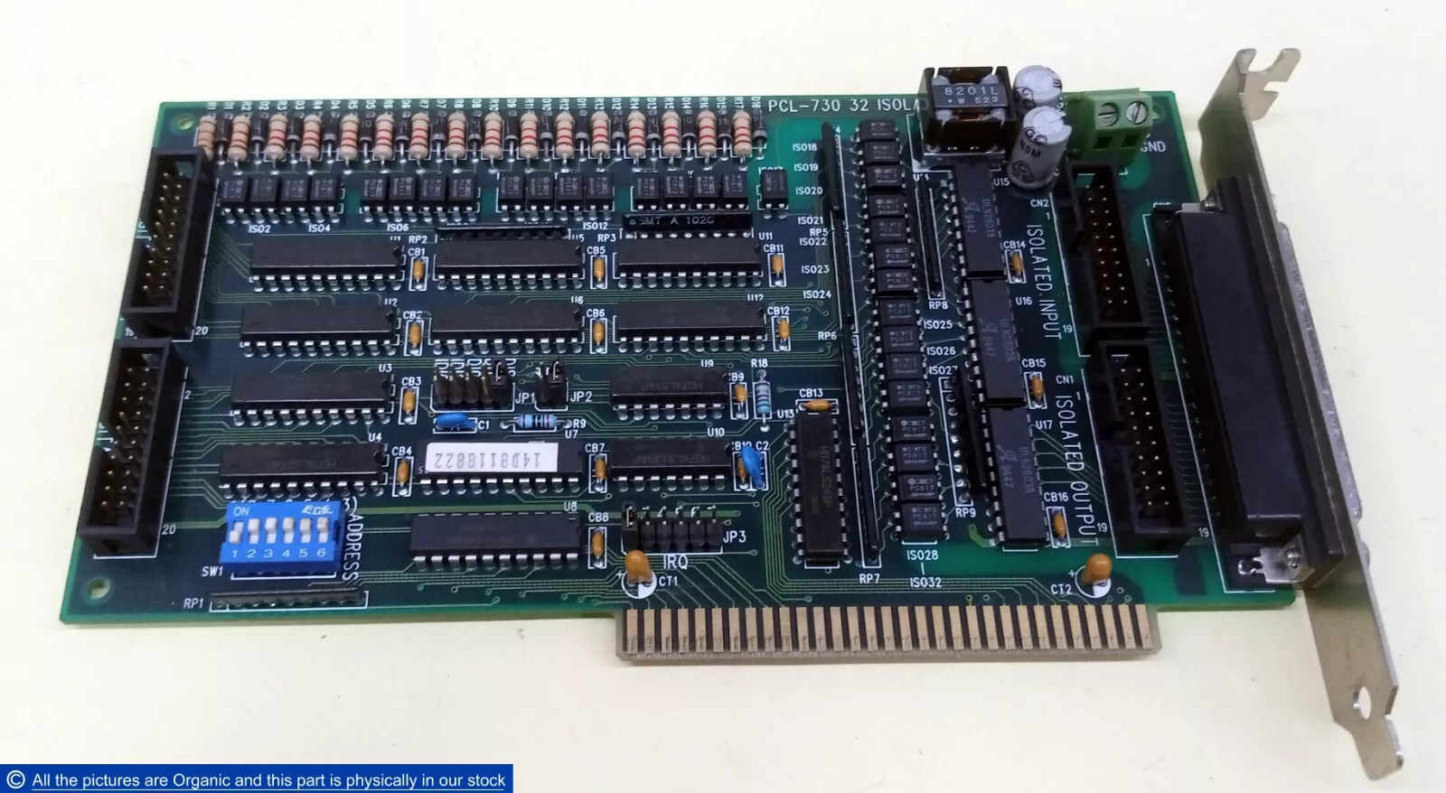 Advantech PCL-730 32 Isolated /32 TTL Digital I/O Board 14D8118822 ISA DAQ Card - Industrial SOL ...