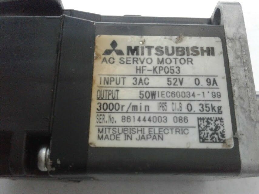 Mitsubishi HF-KP053 3000 r/min Mitsubishi AC Servo Motor 52V 0.9A ...