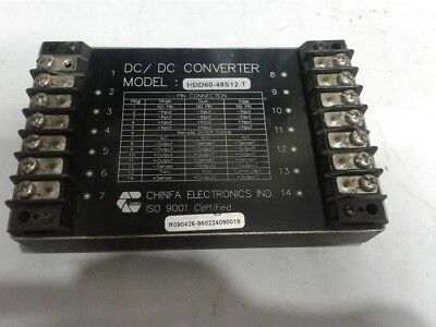 Chinfa Electronics Ind. DC / DC Converter HDD60-48S12-T DC to DC ...