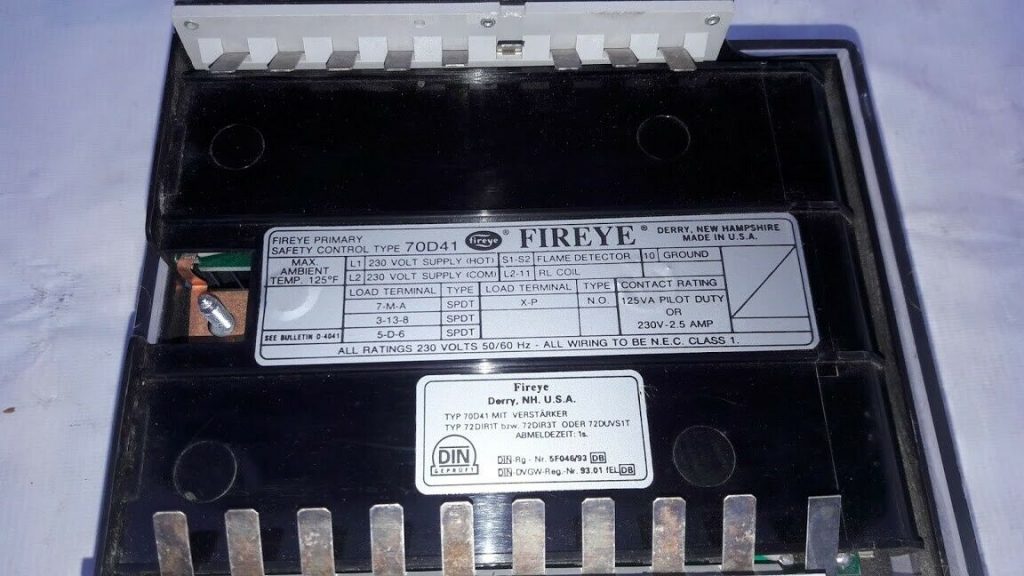 New Fireye Primary Safety Control Type 70D41 Ser D Solid State Burner ...