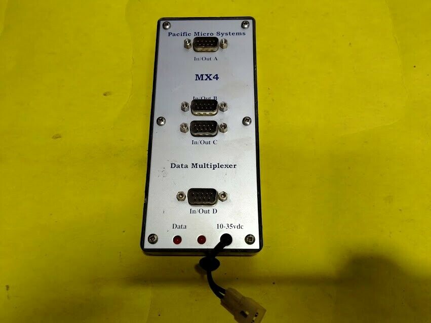 MX4 data multiplexer Pacific Micro Systems RS422/RS232 free worldwide shipping