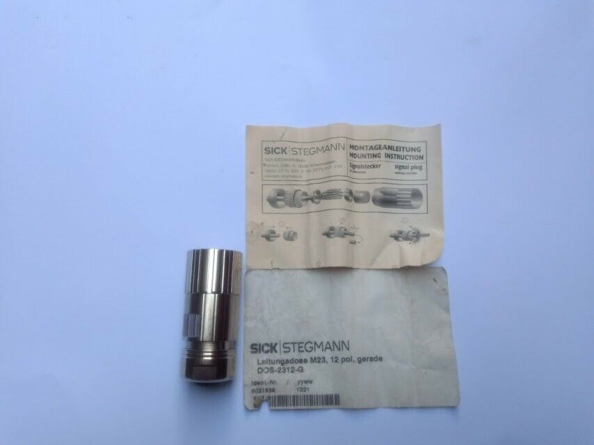 Sick Stegmann 6027538 Female Connector M23 12-pin, straight New ...