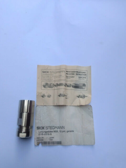 Sick Stegmann 6027538 Female Connector M23 12-pin, straight New ...