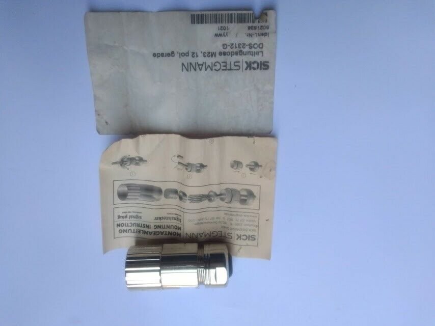 Sick Stegmann 6027538 Female Connector M23 12-pin, straight New ...