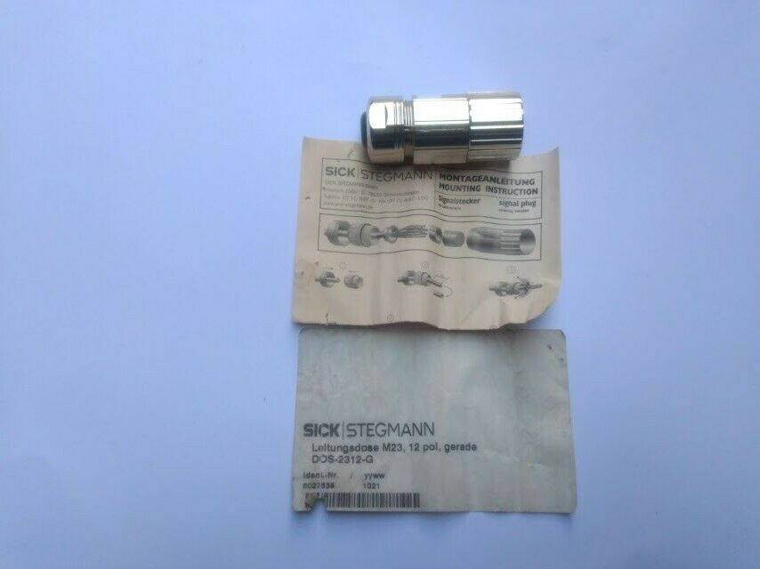 Sick Stegmann 6027538 Female Connector M23 12-pin, straight New ...