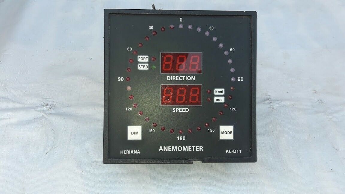 Heriana Co Ltd Ac D11 Anemometer Indicator Acd11 Anemometer Marine Store Spare Industrial Sol