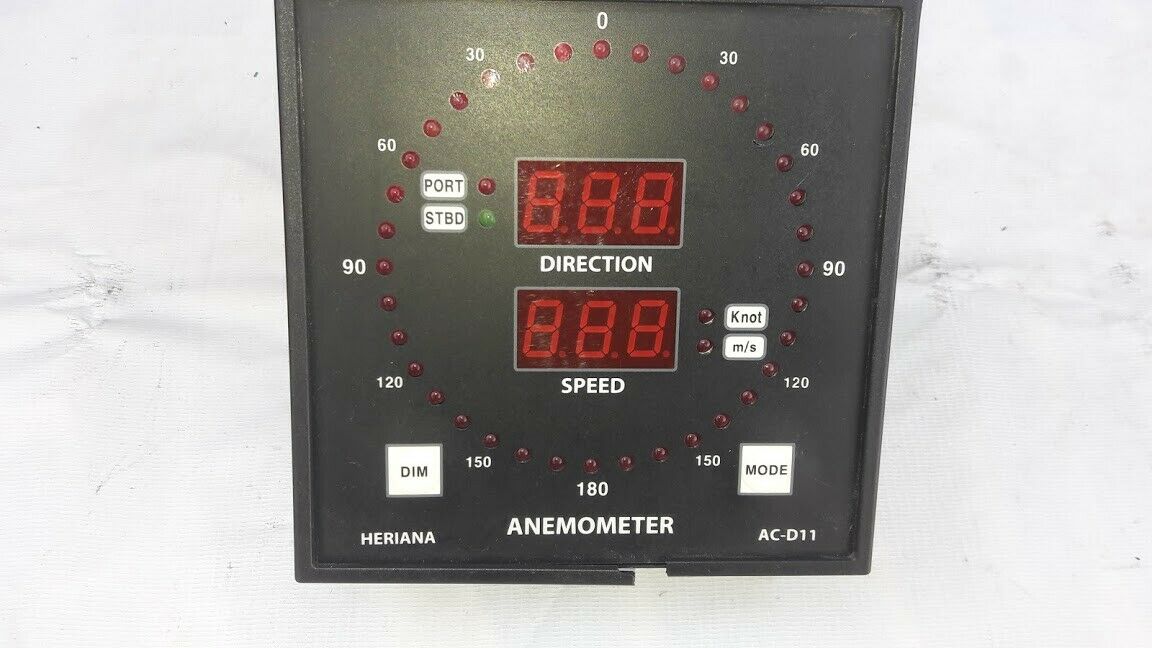 Heriana Co Ltd Ac D11 Anemometer Indicator Acd11 Anemometer Marine Store Spare Industrial Sol