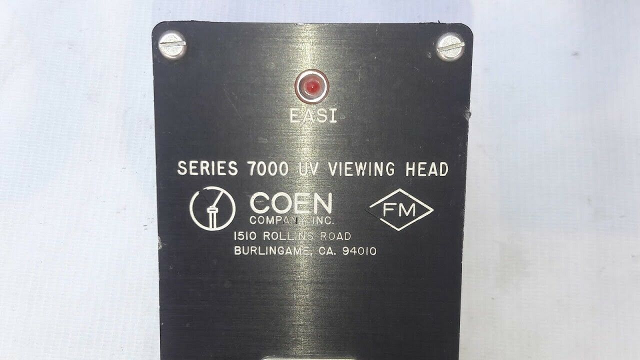 COEN Company inc Series 7000 UV Viewing Head Burner flame detector as ...