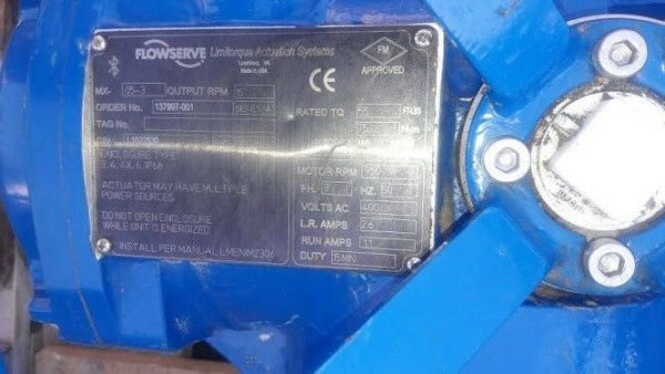 Flowserve Limitorque Actuation system MX-05-3 137997-001 Series A non ...