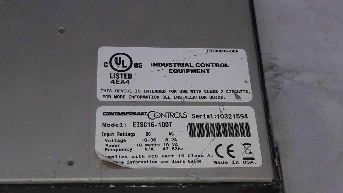 Contemporary Controls EISC16-100T CTRLink 16 Port Ethernet Switch ...
