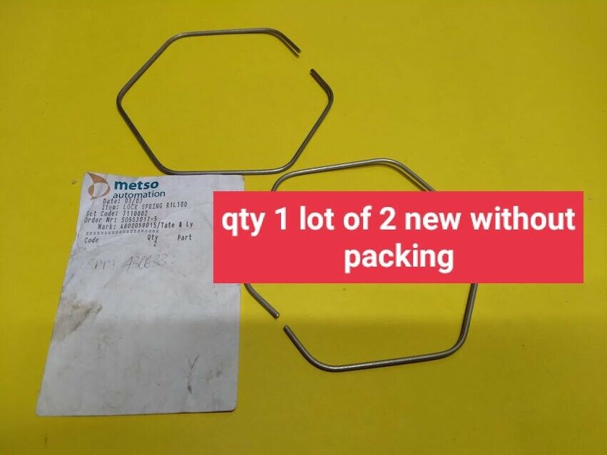 Metso automation lock spring R1L100 7110002 order No. s0553017-5 lot of ...