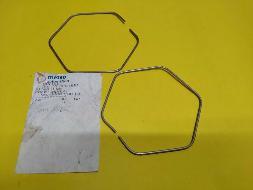 Metso automation lock spring R1L100 7110002 order No. s0553017-5 lot of ...