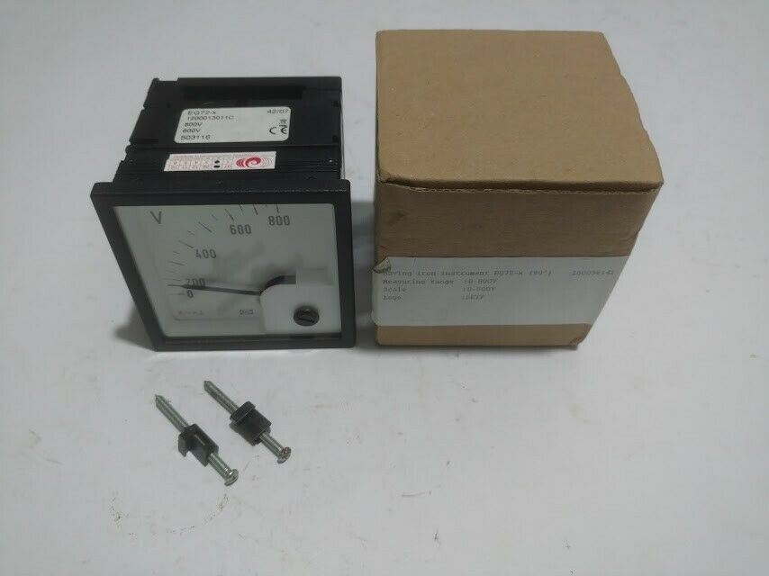 DEIF EQ72-X 1200013011C Moving Iron Meter Range D-800v Scale D-800v ...