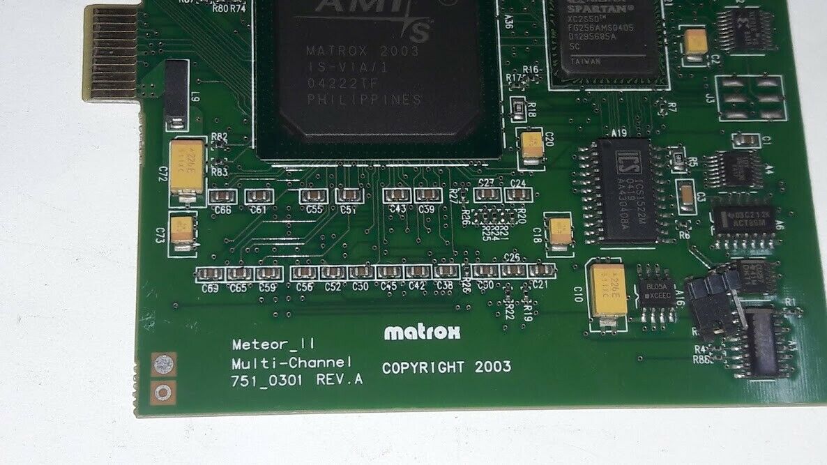 Matrox Meteor II Meteor2-MC/4 63039620283 Frame Grabber 751-0301 Rev A ...