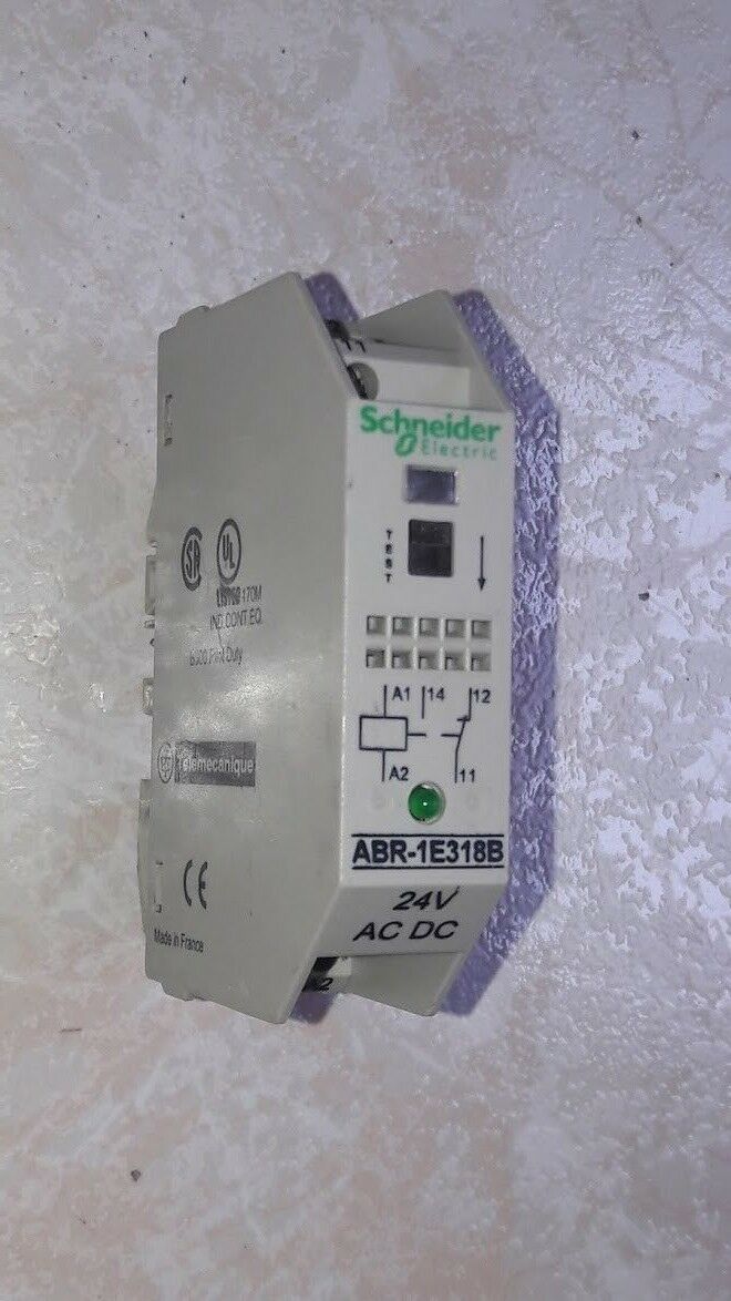 Schneider ABR-1E318B Interface Relay Module 24V AC DC - Industrial SOL ...