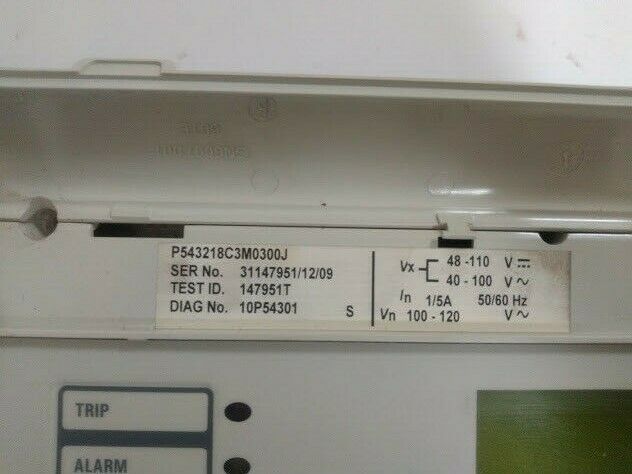 Areva Micom P543218C3M0300J Protection Relay P543 - Industrial SOL Pte Ltd