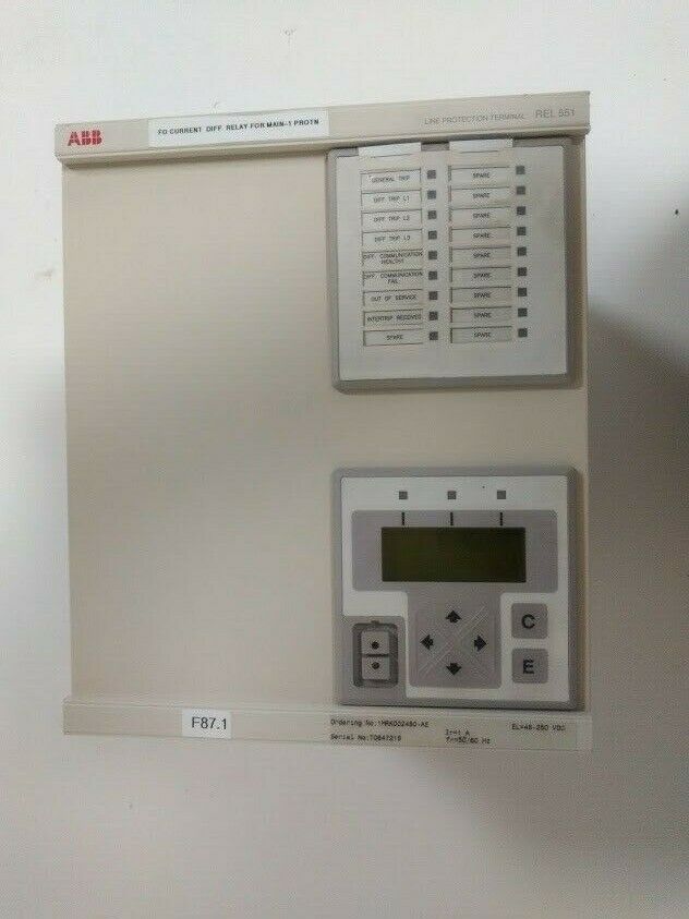 ASEA Brown Boveri REL 551 1MRK002480-AE Line Protection Terminal ABB ...
