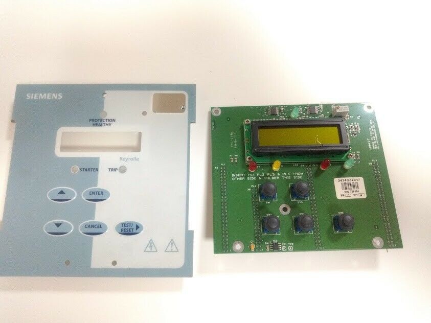 Siemens Protection NM427 Argus E6 Fascia 2434B57008 PCB Display ...